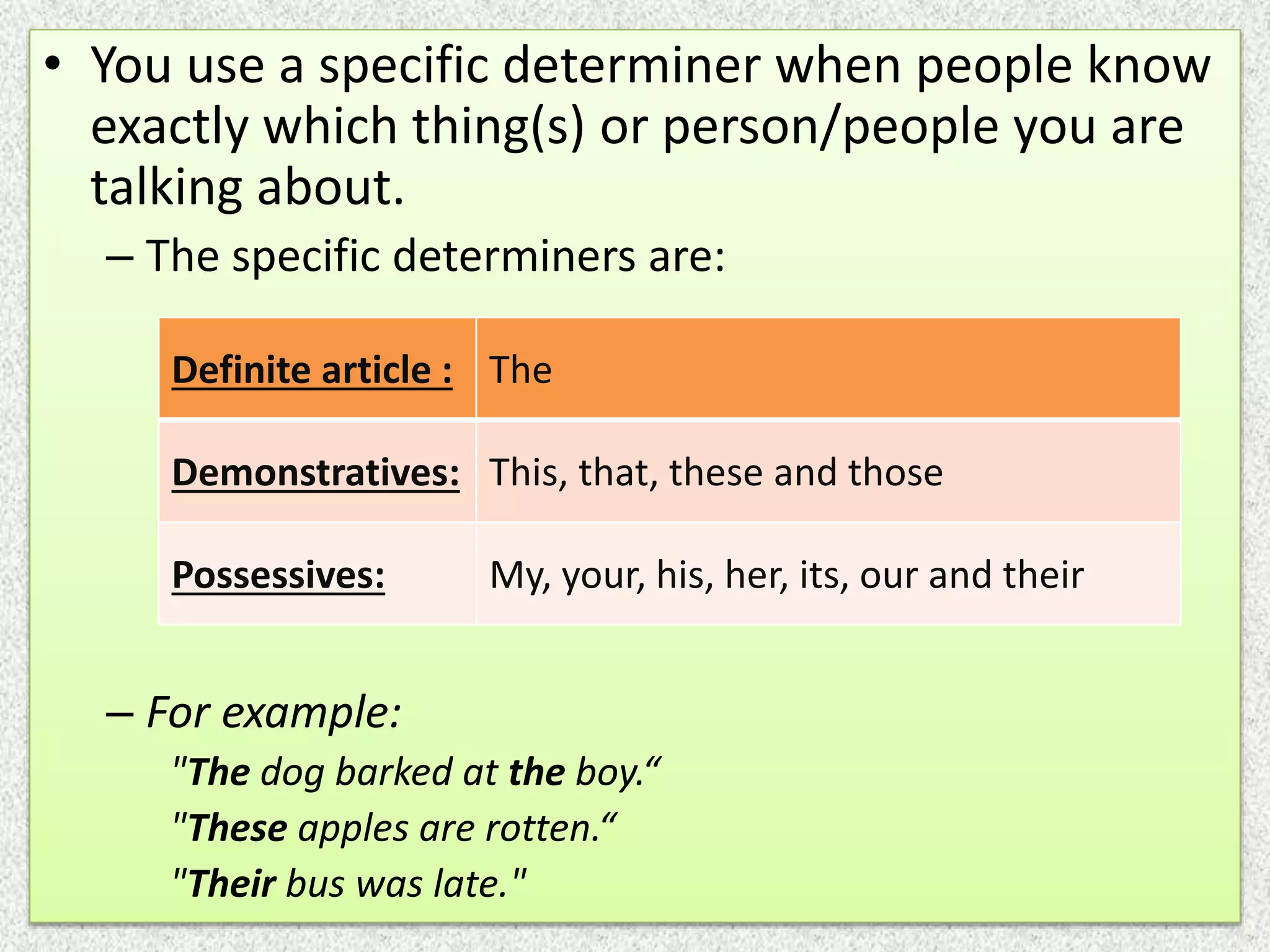 3.1 articles and determiners (1) | PPTX