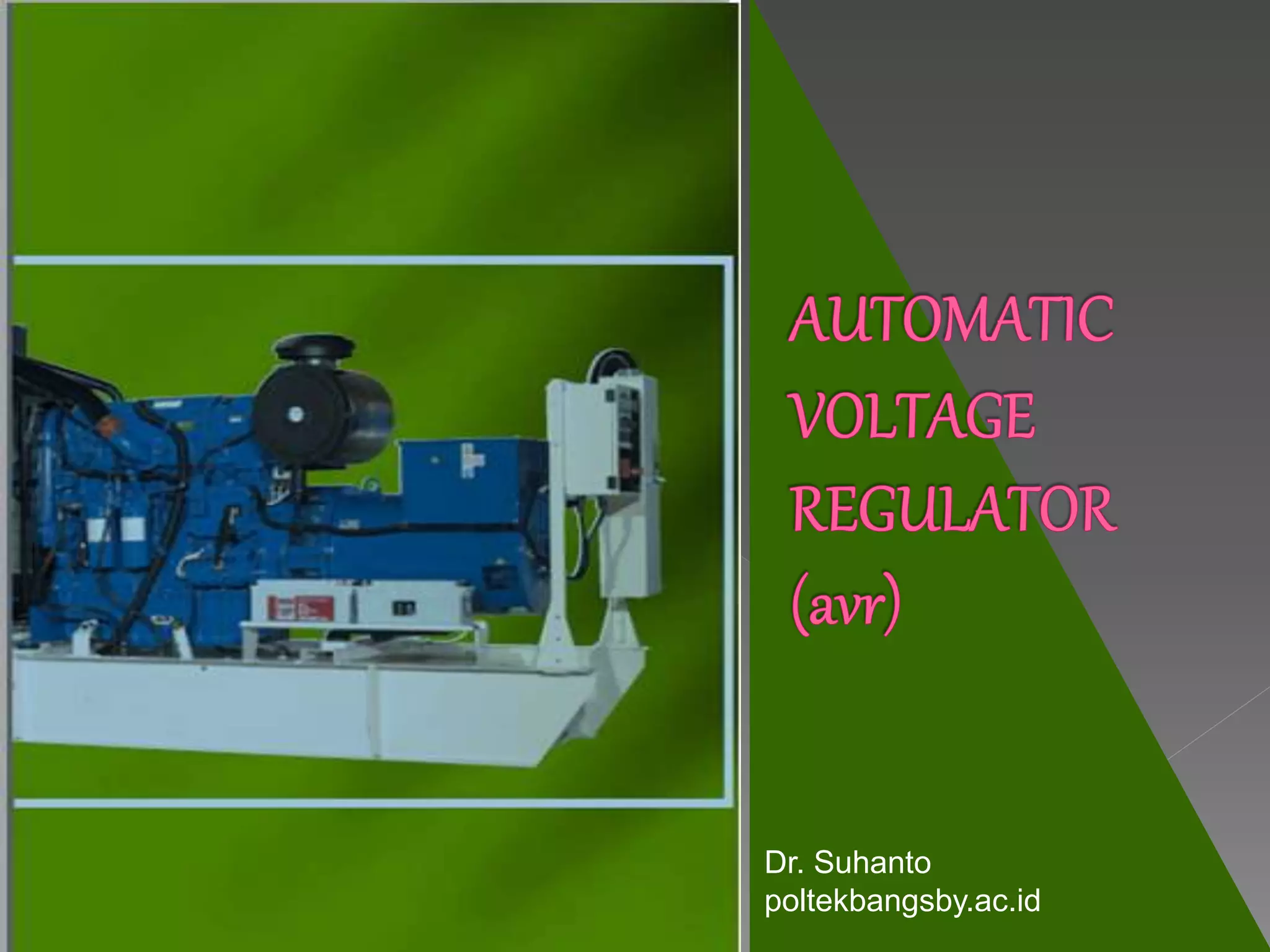 Automatic Voltage Regulator | PPT