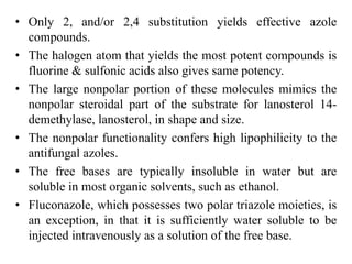 Anti fungal Agents- Pharmacy-Medicinal Chemistry | PDF