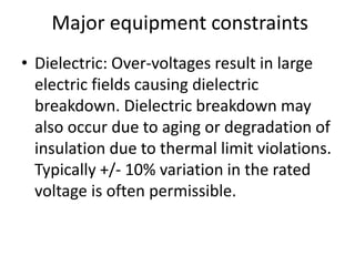 Equipment and Stability Constraints : System Operation | PPT