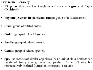 3.2 classification aims and principles - Biology - Class 9 - FBISE ...
