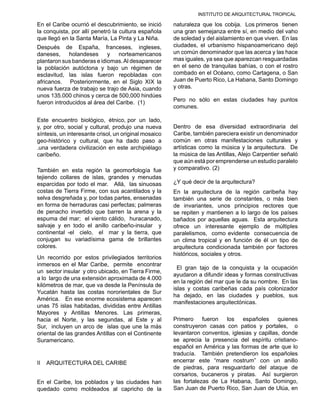 3.0 arquitectura del caribe quiz | PDF