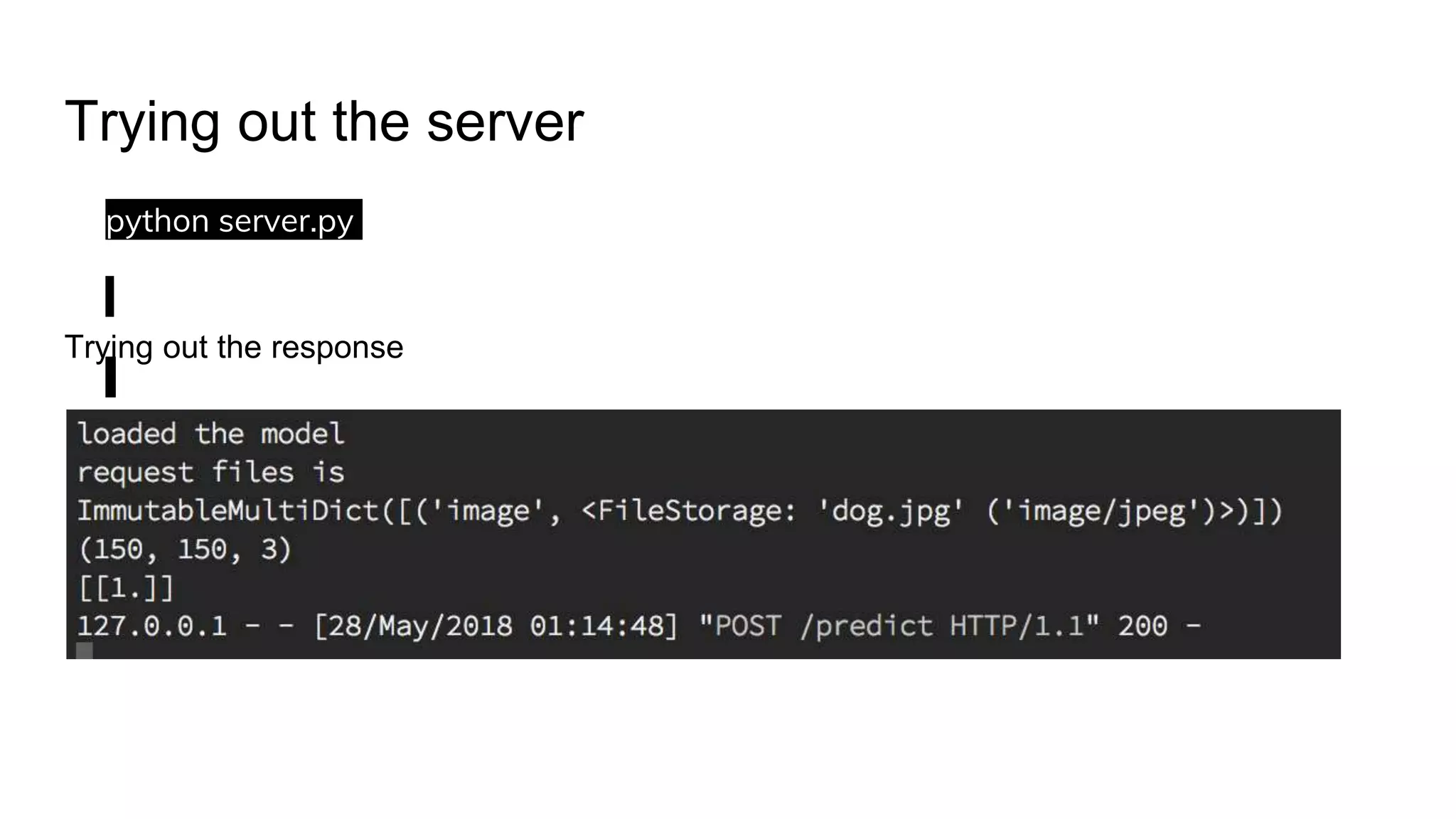Machine learning in the wild deployment | PPT