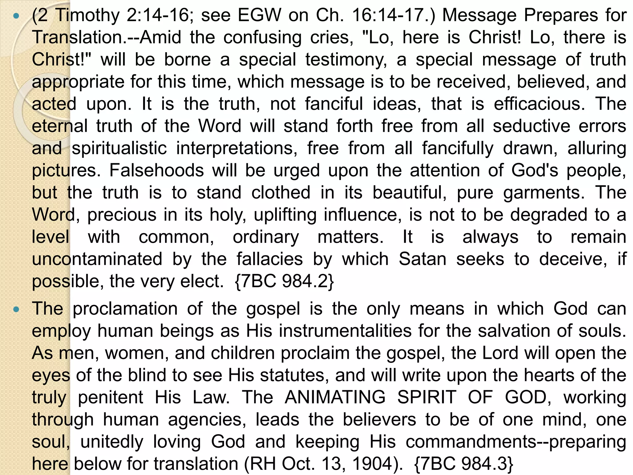 3. a preparatory for latter rain | PPTX