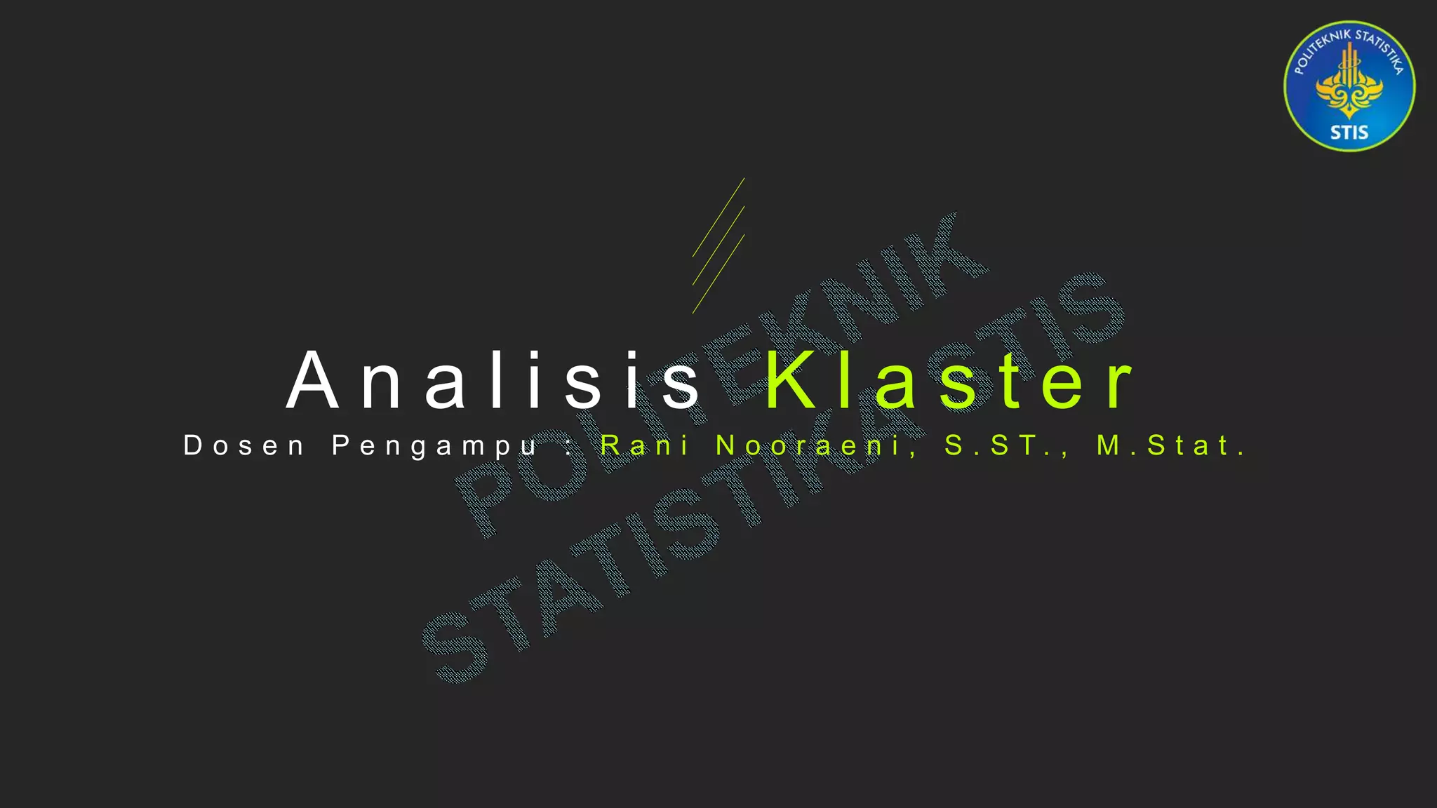 Analisis Klaster (1) | PPTX