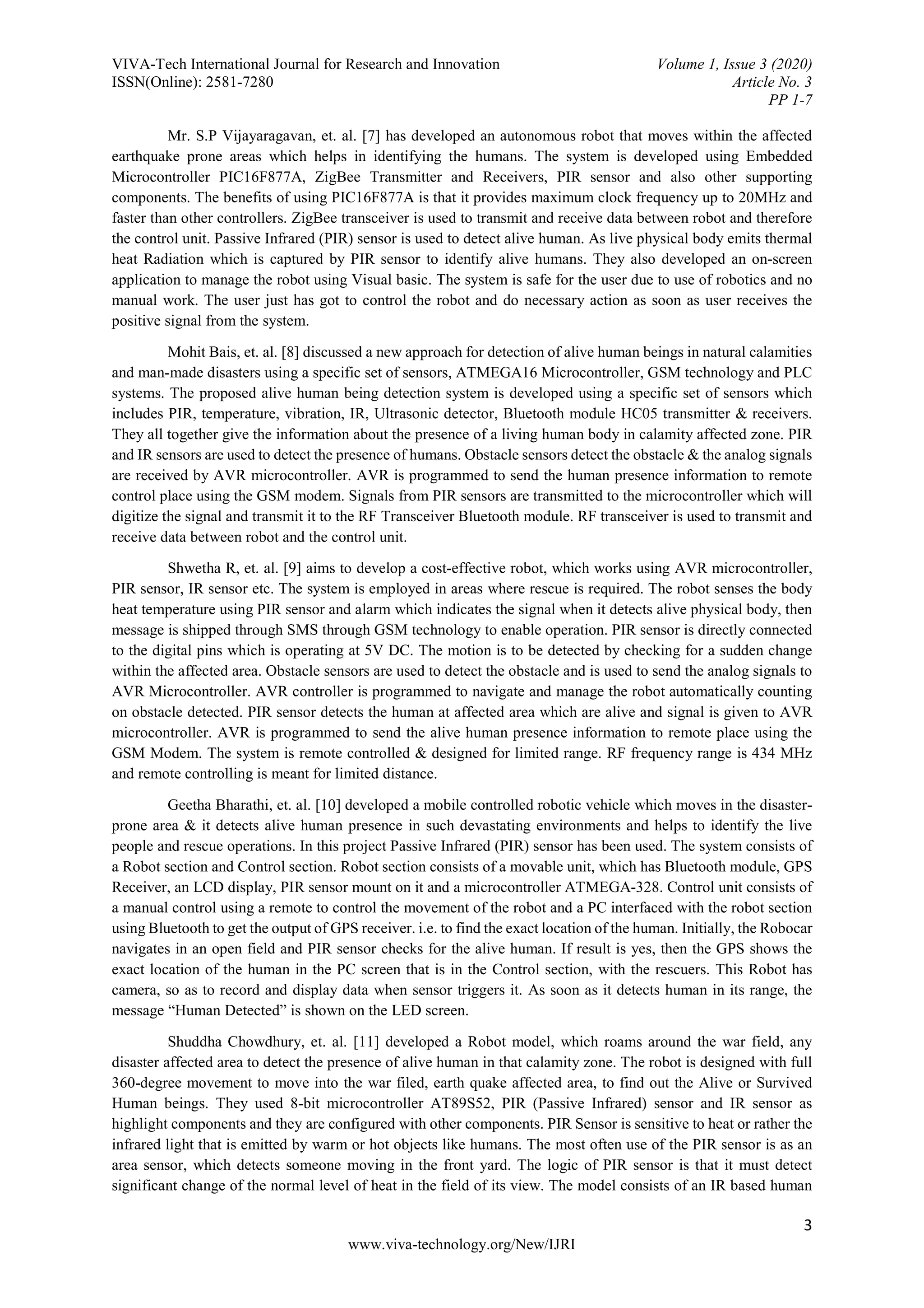 Detecting Alive Human Using Robot for Rescue Operation | PDF