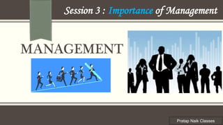 Importance of Management : XII Com Business Studies | PPTX