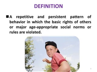 CONDUCT DISORDER | PPT