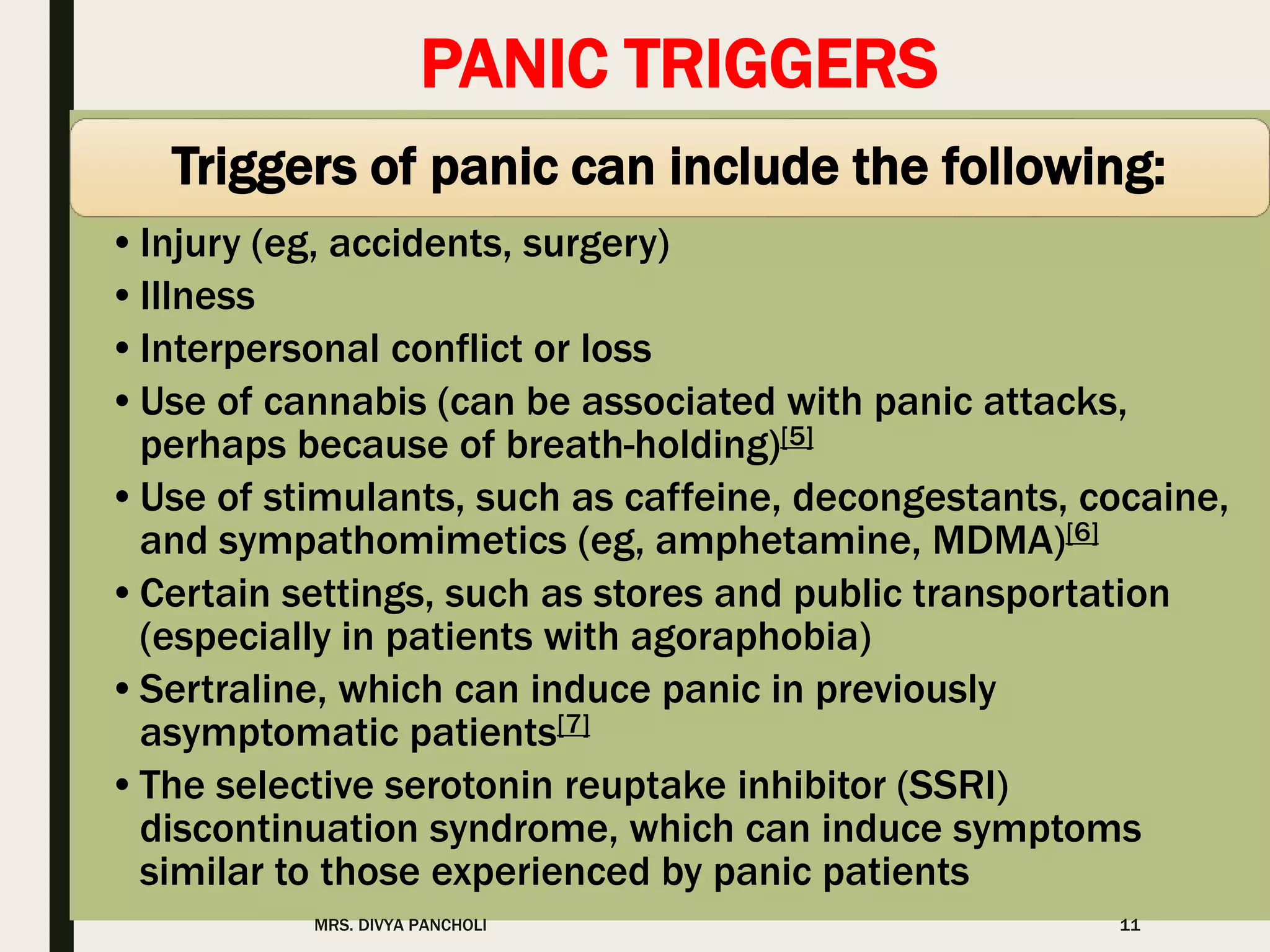 PANIC ANXIETY DISORDER | PPTX