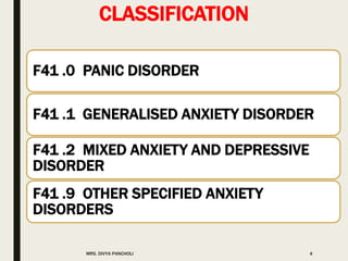 PANIC ANXIETY DISORDER | PPTX