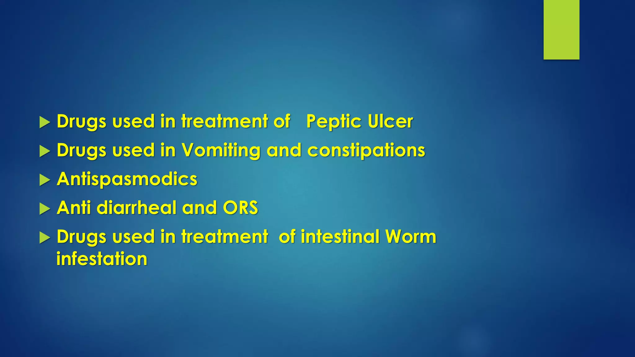 3. drugs used in gastrointestinal system | PDF