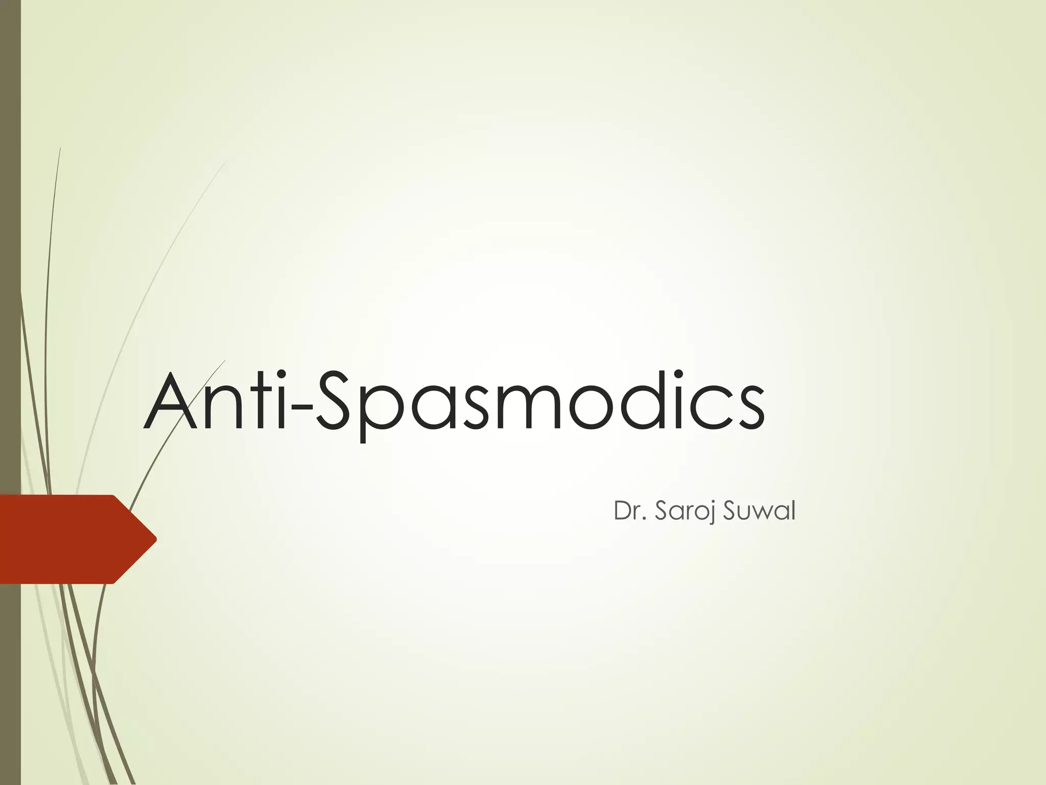 3.1antispasmodicdrugs | PDF