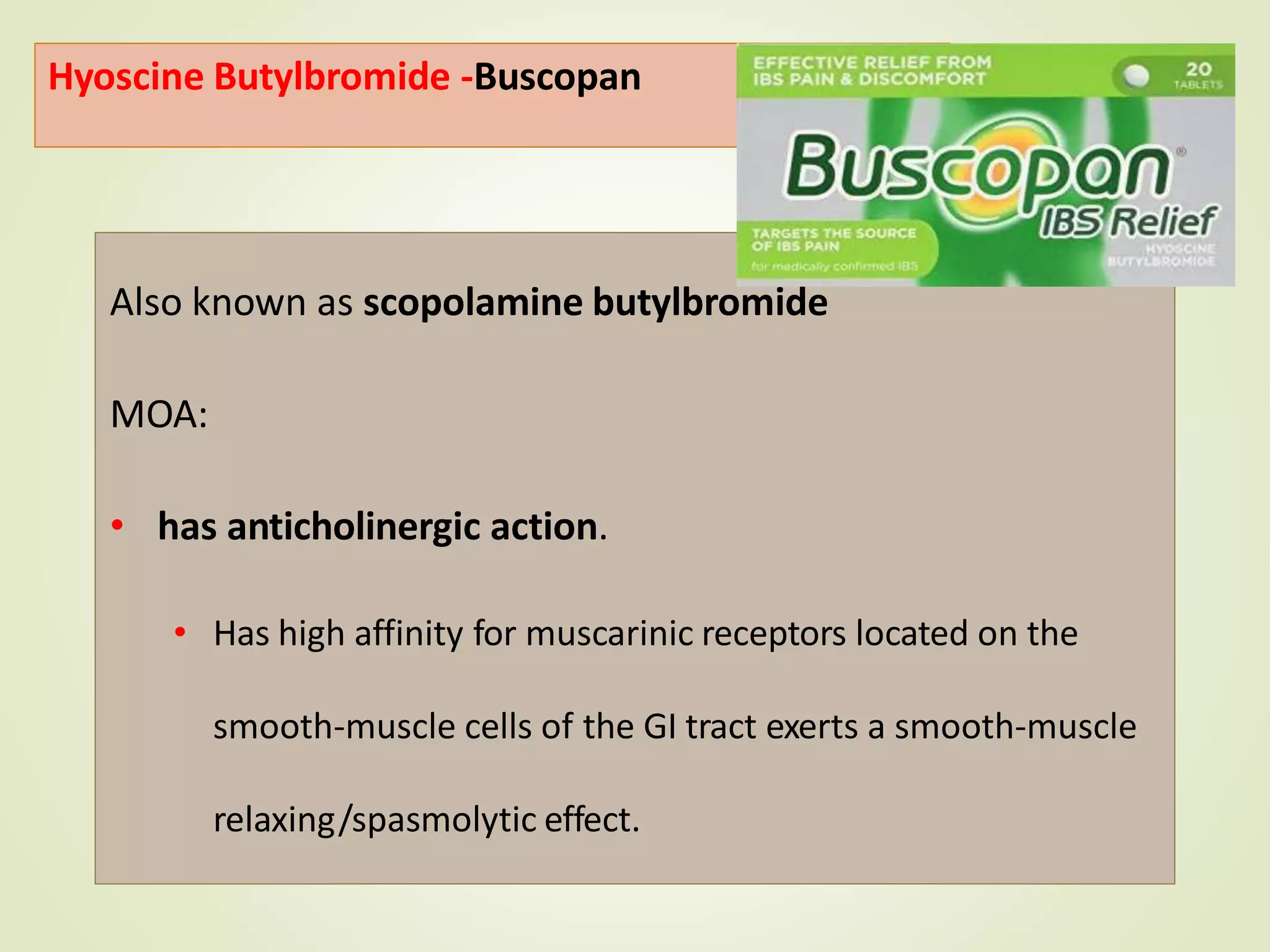 3.1antispasmodicdrugs | PDF