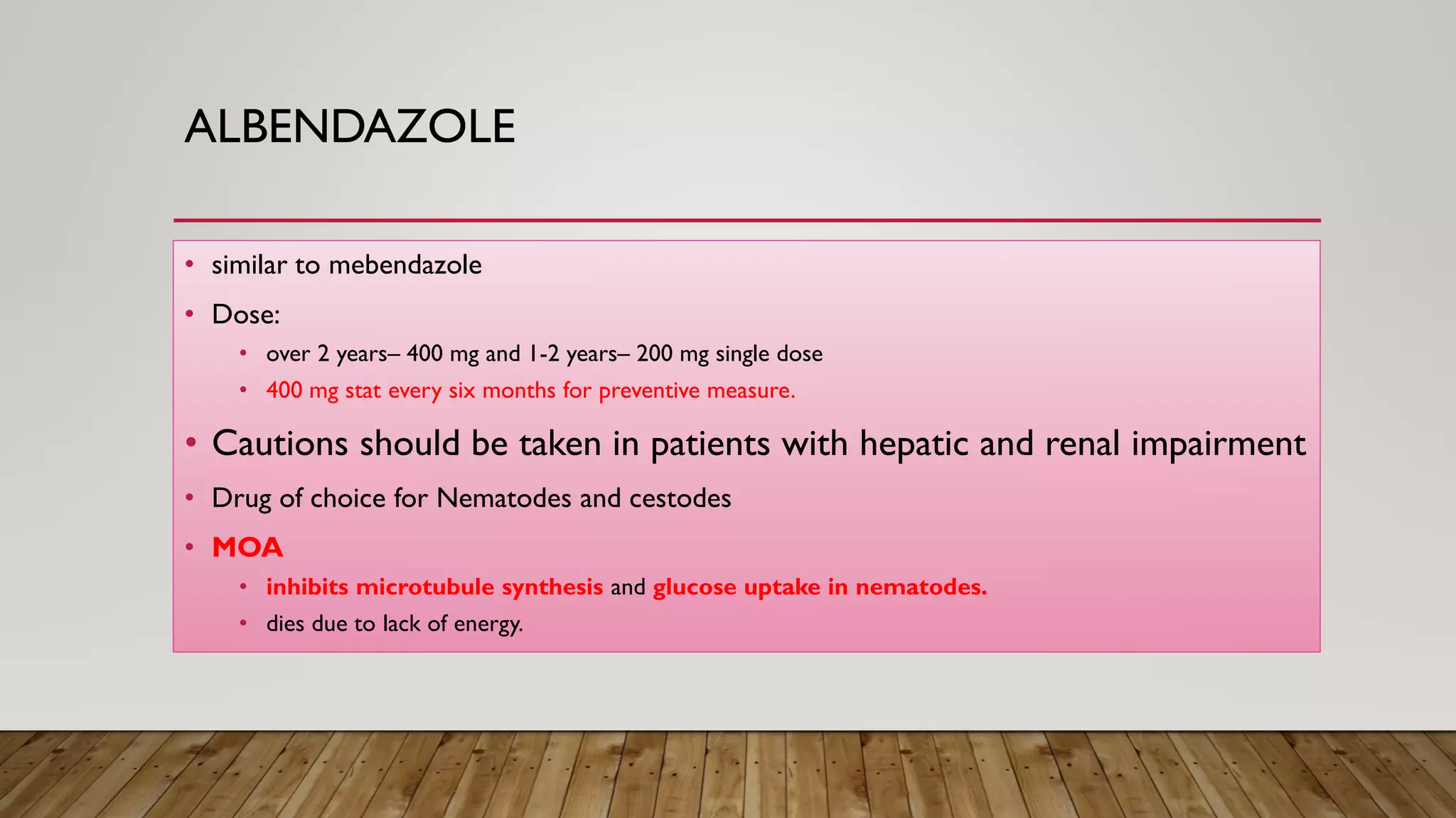 3.4 drugs used in inestinal worm infestations | PDF