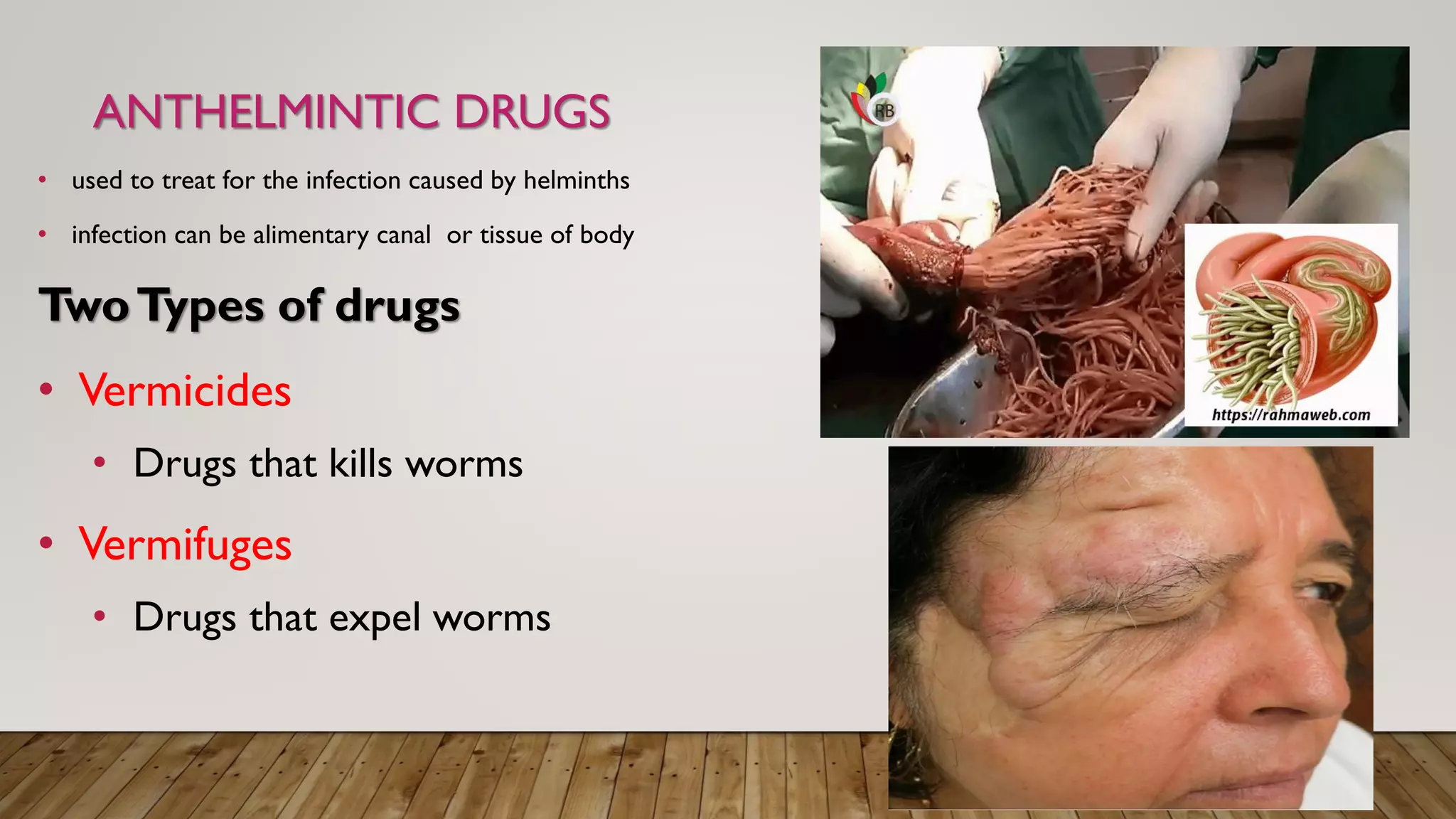 3.4 drugs used in inestinal worm infestations | PDF