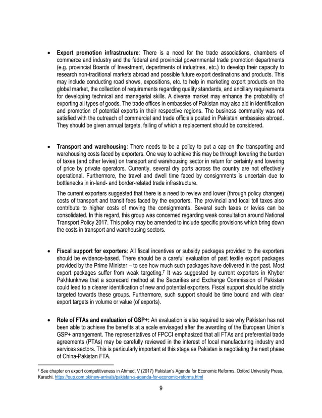 Pakistan: Export Competitiveness | PDF