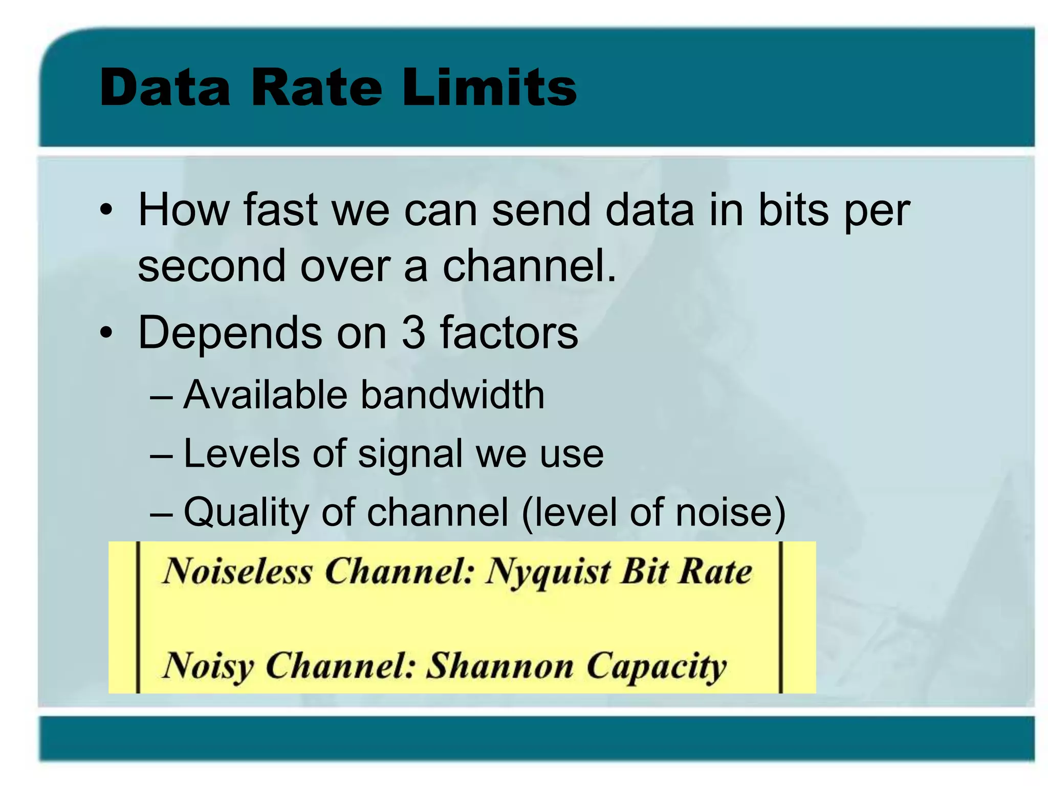 Sybsc It Computer Networks Unit I Data And Signals Ppt Free Download