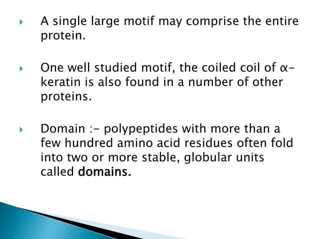 Protein motif. by KK Sahu sir | PPT | Chemistry | Science