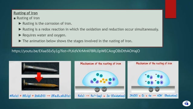 3.2 rusting as a redox reaction | PPTX