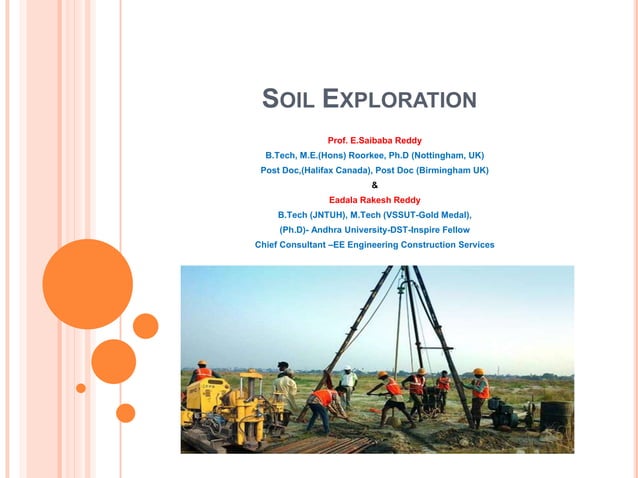 3.0 soil exploration | PPT
