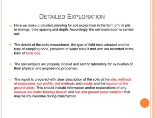 3.0 soil exploration | PPTX