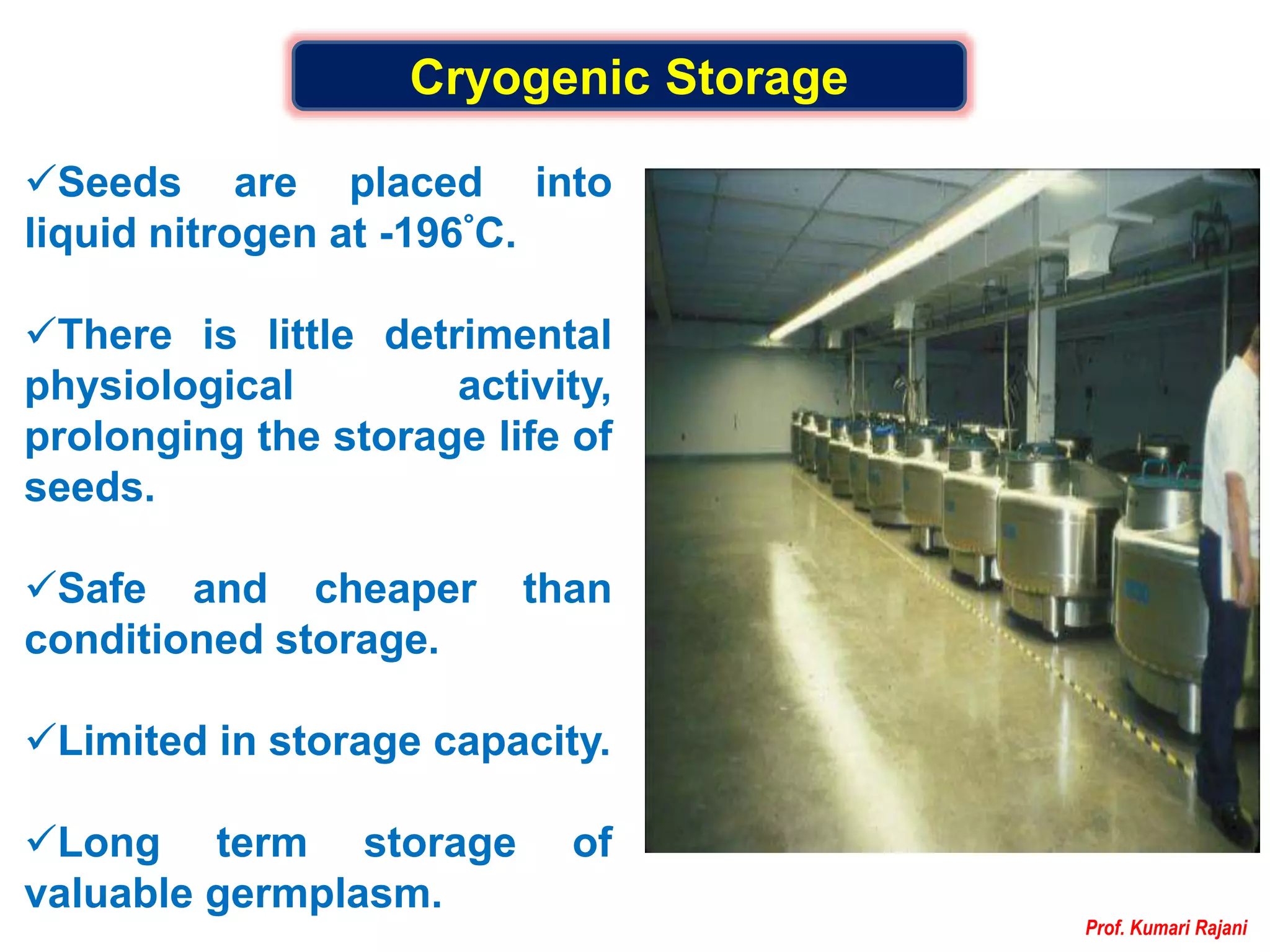 Types of seed storage | PPTX