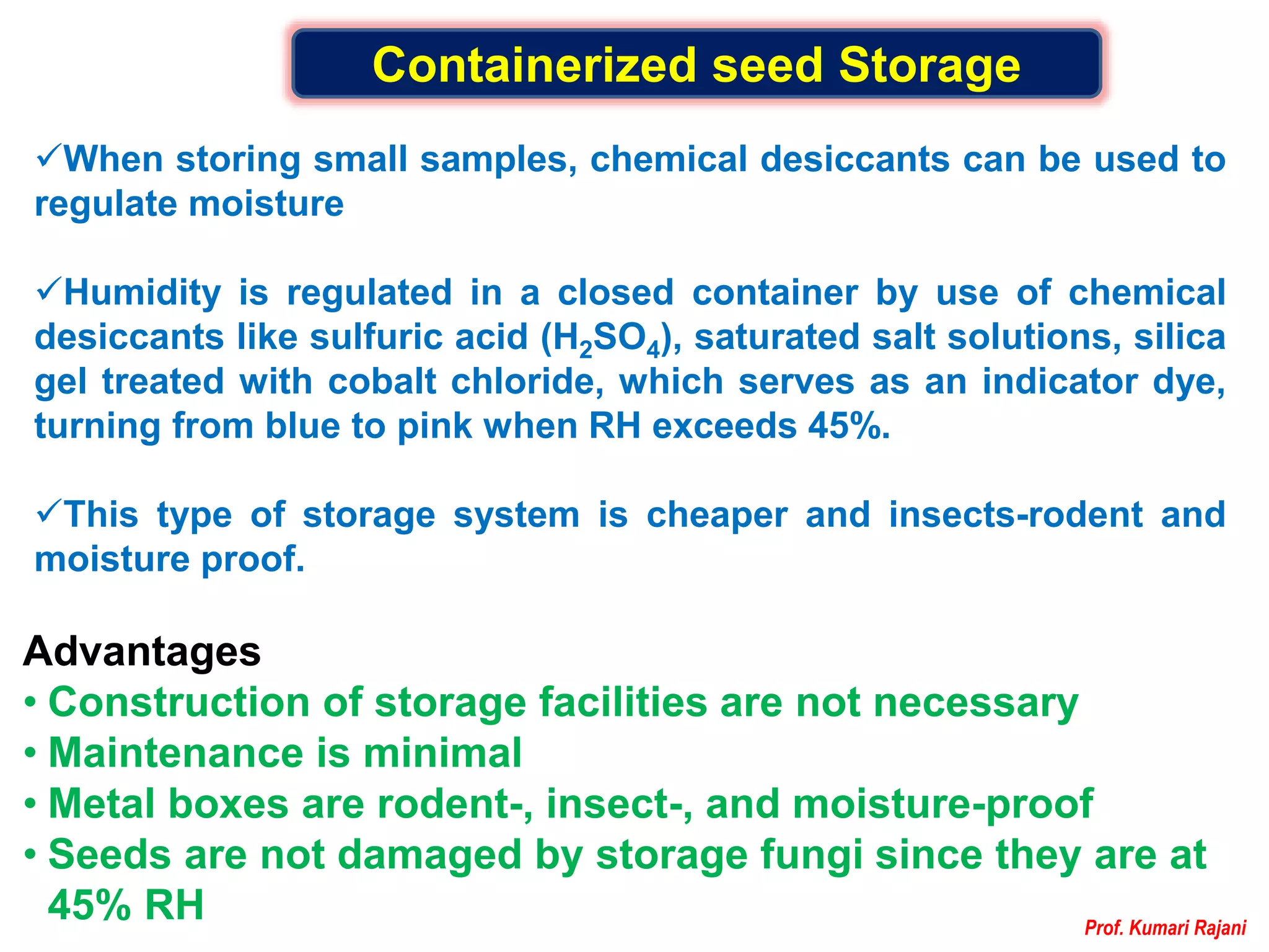 Types of seed storage | PPTX