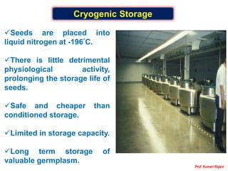 Types of seed storage | PPTX