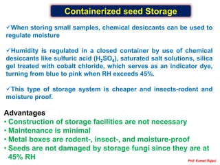 Types of seed storage | PPTX