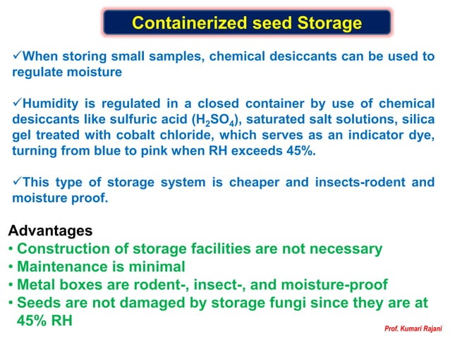 Types of seed storage | PPTX