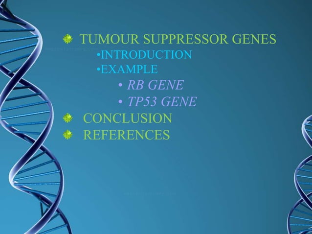 Cancer genetics | PPTX