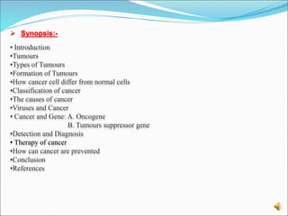 biology of cancer | PPT