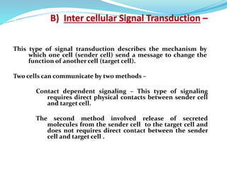 Signal transduction mechanism | PPTX