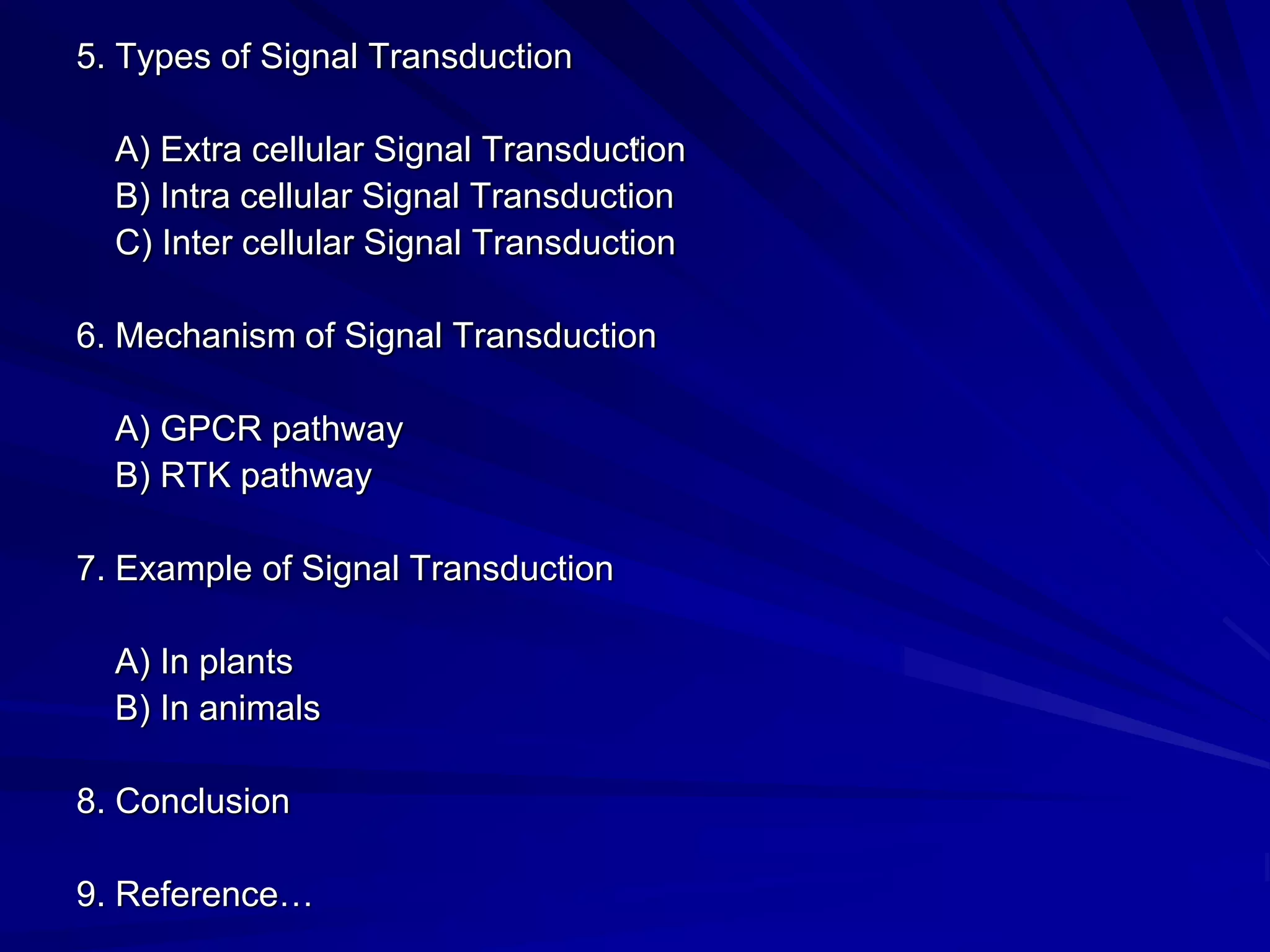Signal transduction process | PPT