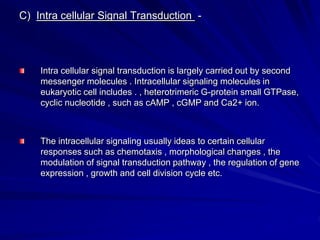 Signal transduction process | PPT