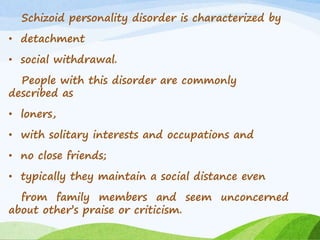 3. personality Disorder | PPTX