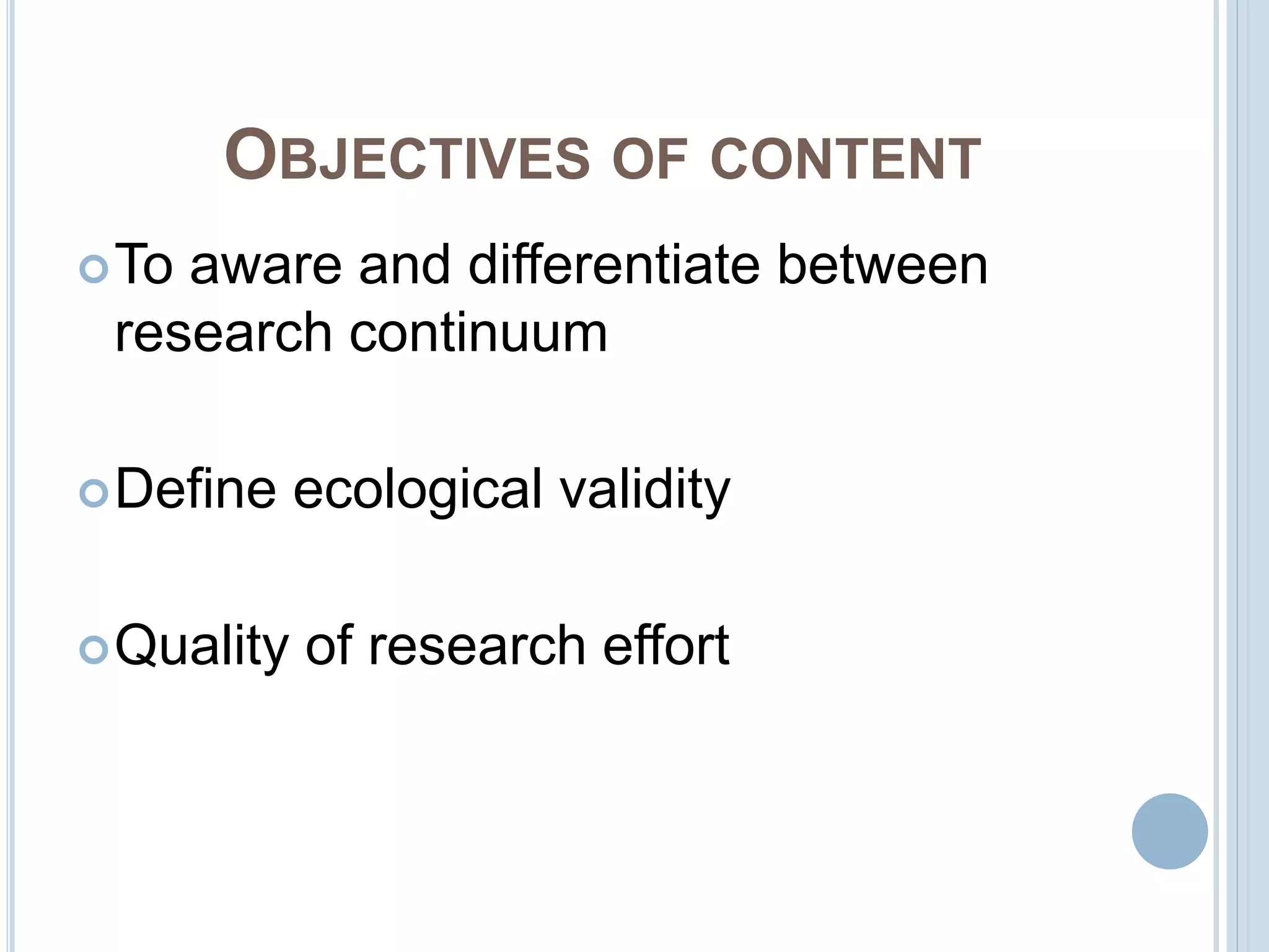 3.Research continuum in physiotherapy field | PPTX