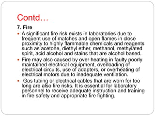 Laboratory Hazards, Accidents and Safety Rules | PPT