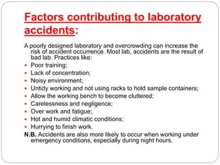 Laboratory Hazards, Accidents and Safety Rules | PPT