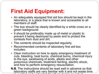 Laboratory Hazards, Accidents and Safety Rules | PPT
