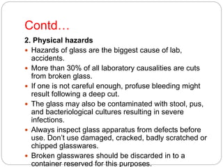 Laboratory Hazards, Accidents and Safety Rules | PPT