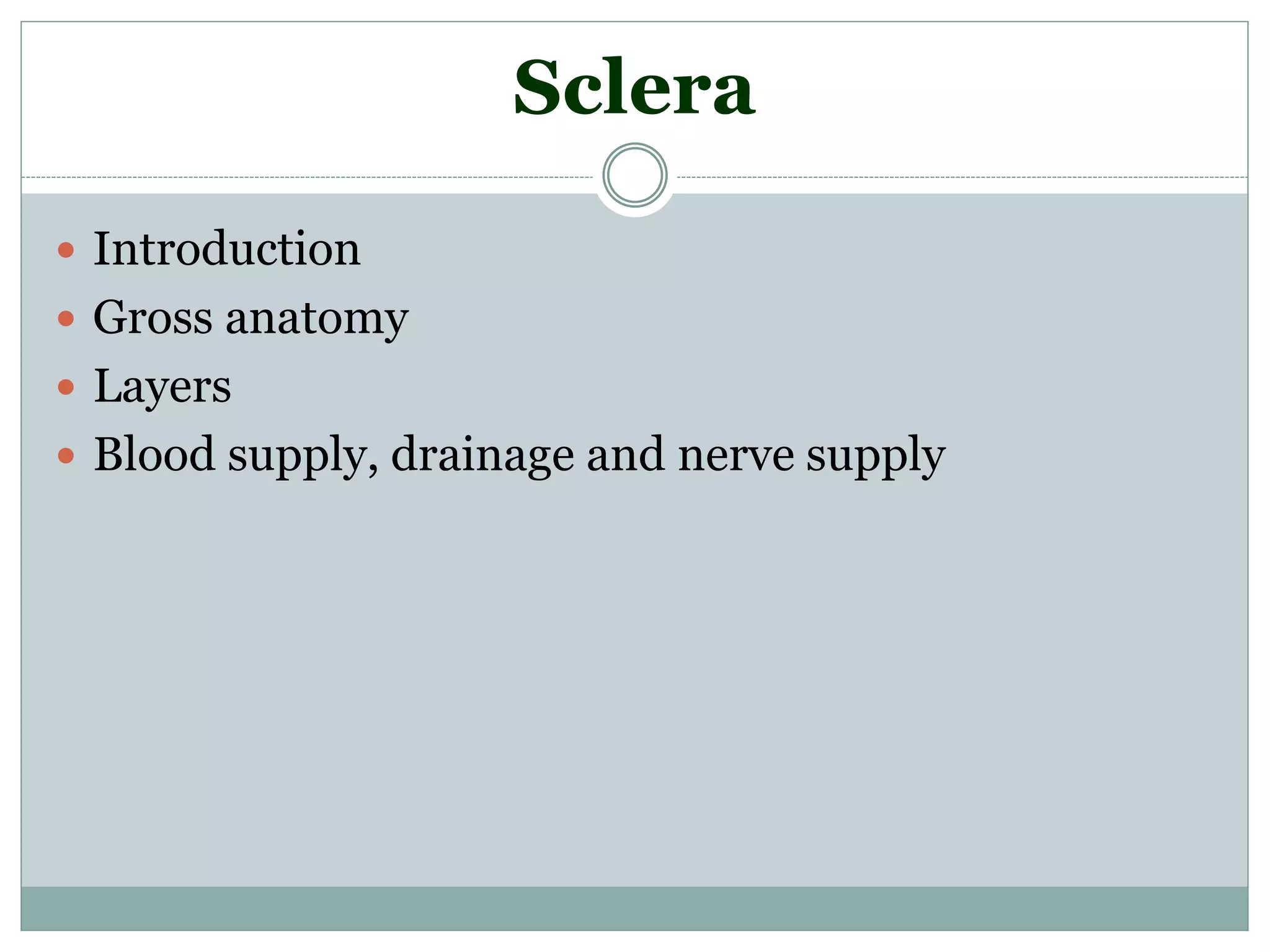 Anatomy of Sclera | PPTX