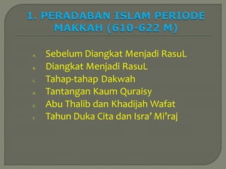 3. mk s.p.i bab iii [sejarah peradaban islam periode makkah [610 622 m ...