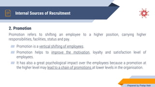 3.Staffing Recruitment : Internal Sources : XII Business Studies | PPTX