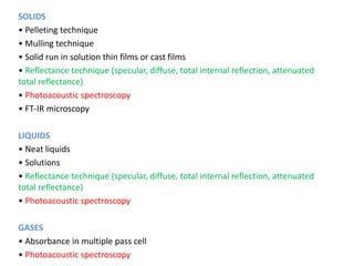 3.Sample handling techniques used in IR | PPTX