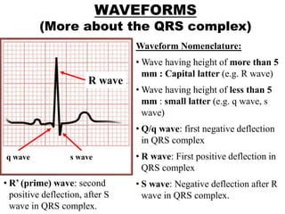 3. ecg basics waveforms, segments, intervals | PPTX