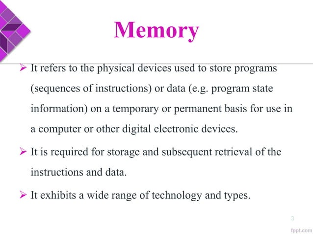 memory classification | PPT | Free Download