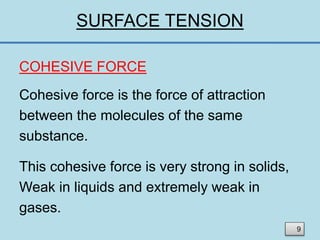 Surface Tension | PPTX
