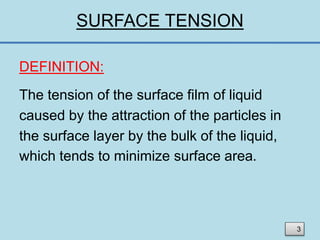 Surface Tension | PPT