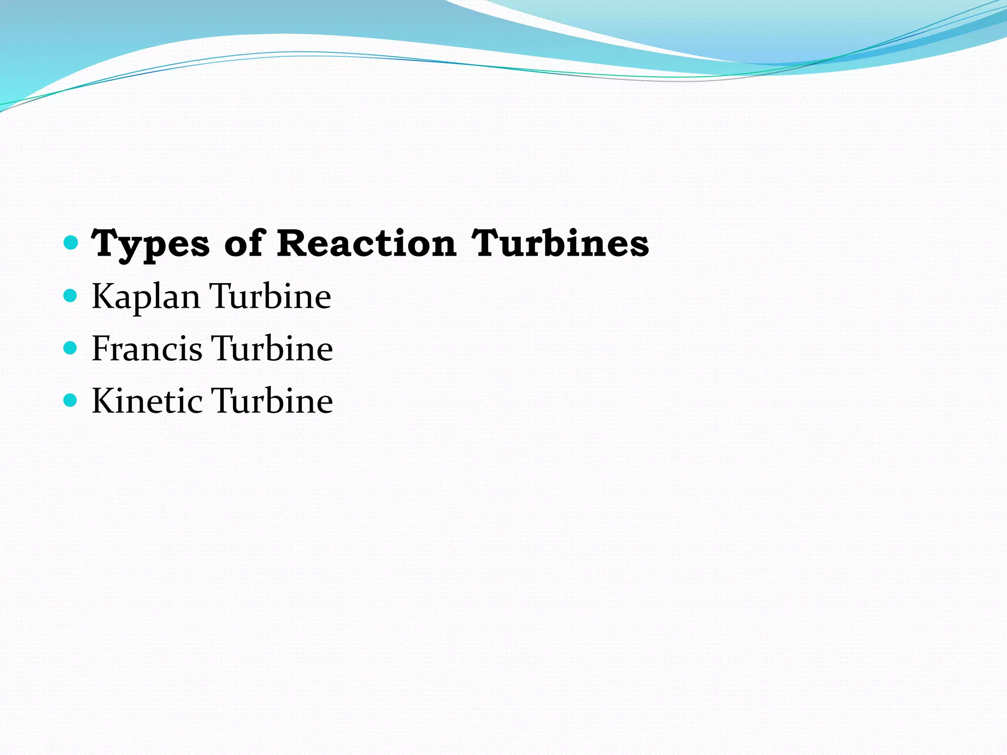 Classification of Turbines | PPTX